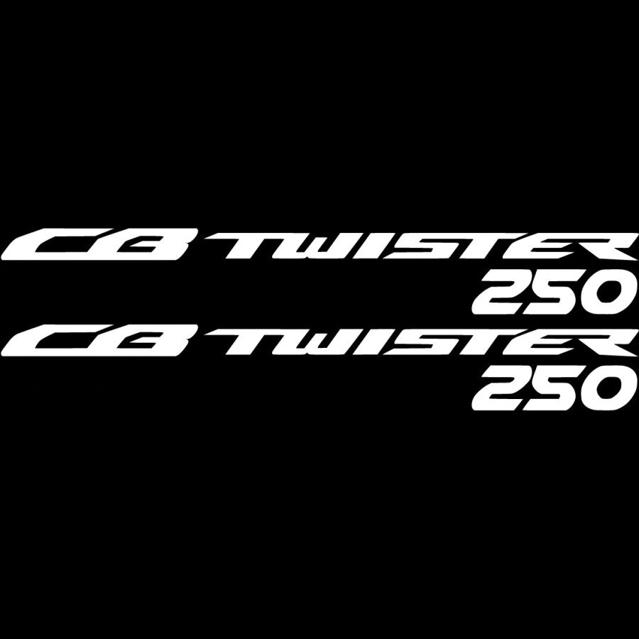 Sticker x2, Honda CB Twister 250, Alb, 25cm - eMAG.ro