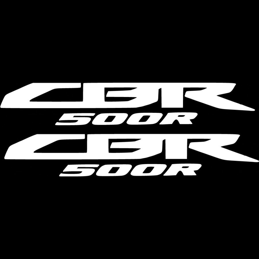 Sticker x2, Honda CBR500R, Alb, 20cm - eMAG.ro