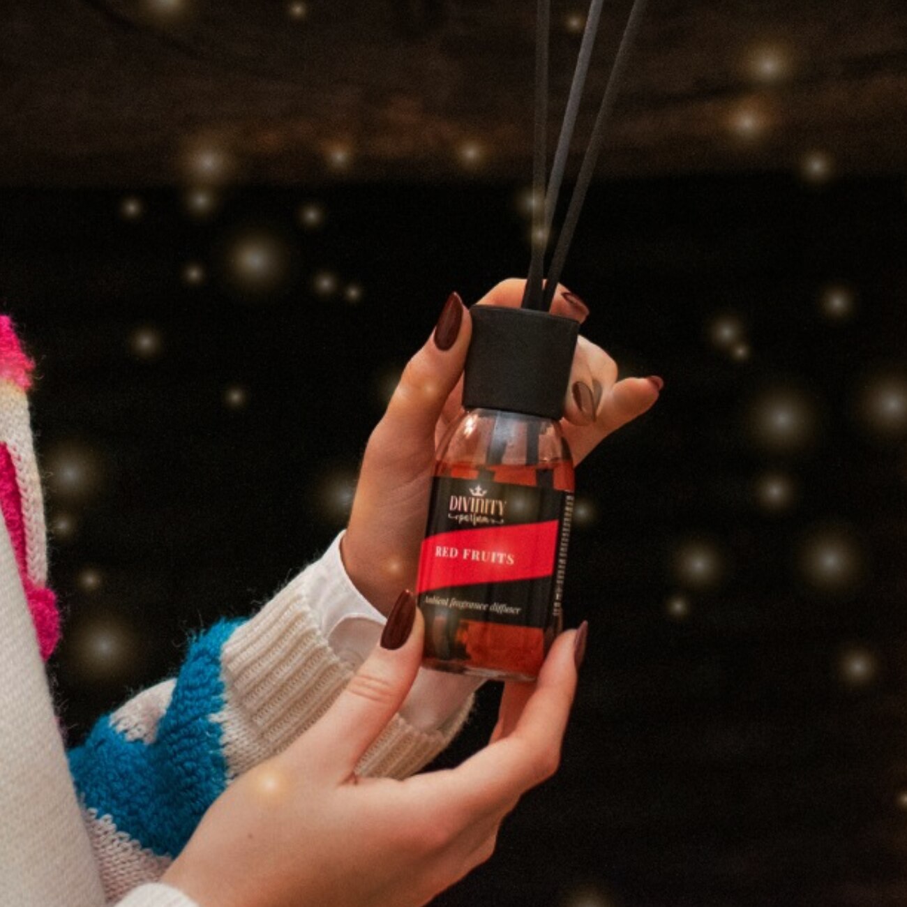 Odorizant de camera, 125 ml, Fructe Rosii, cu bete de stuf, Divinity ...