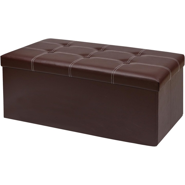 Taburet pliabil cu spatiu de depozitare, greutate suportata 150 kg ...