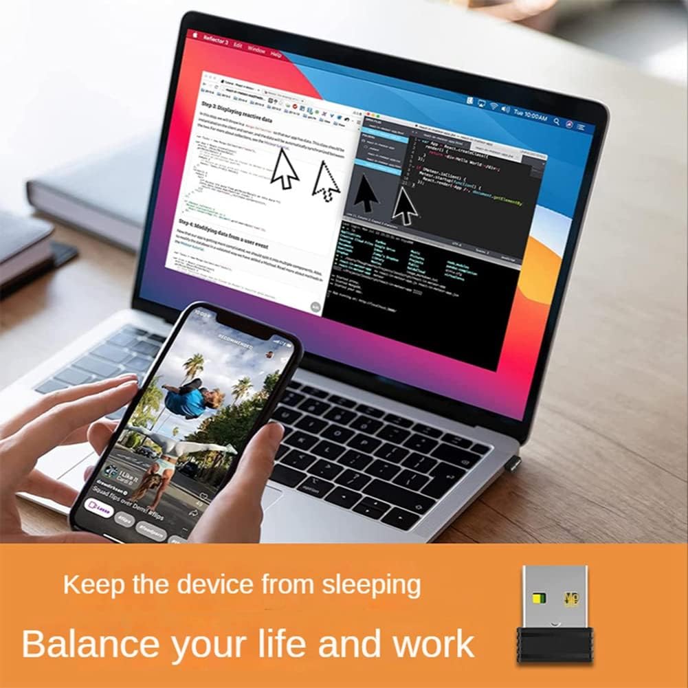 Simulator, mouse jiggler, JENUOS®, anti sleep, compatibil cu Windows si ...