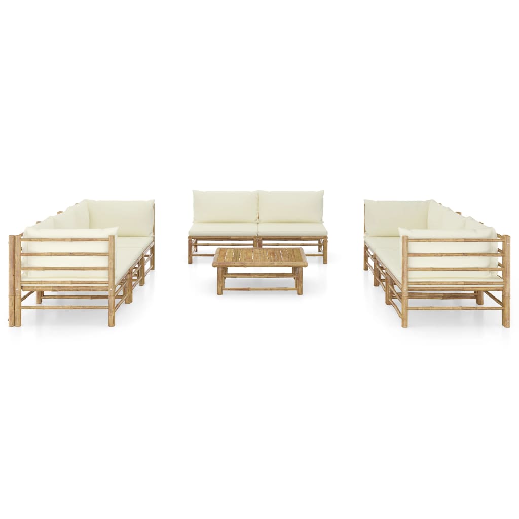 Set mobilier gradina, Zakito Europe, Bambus, Crem - eMAG.ro