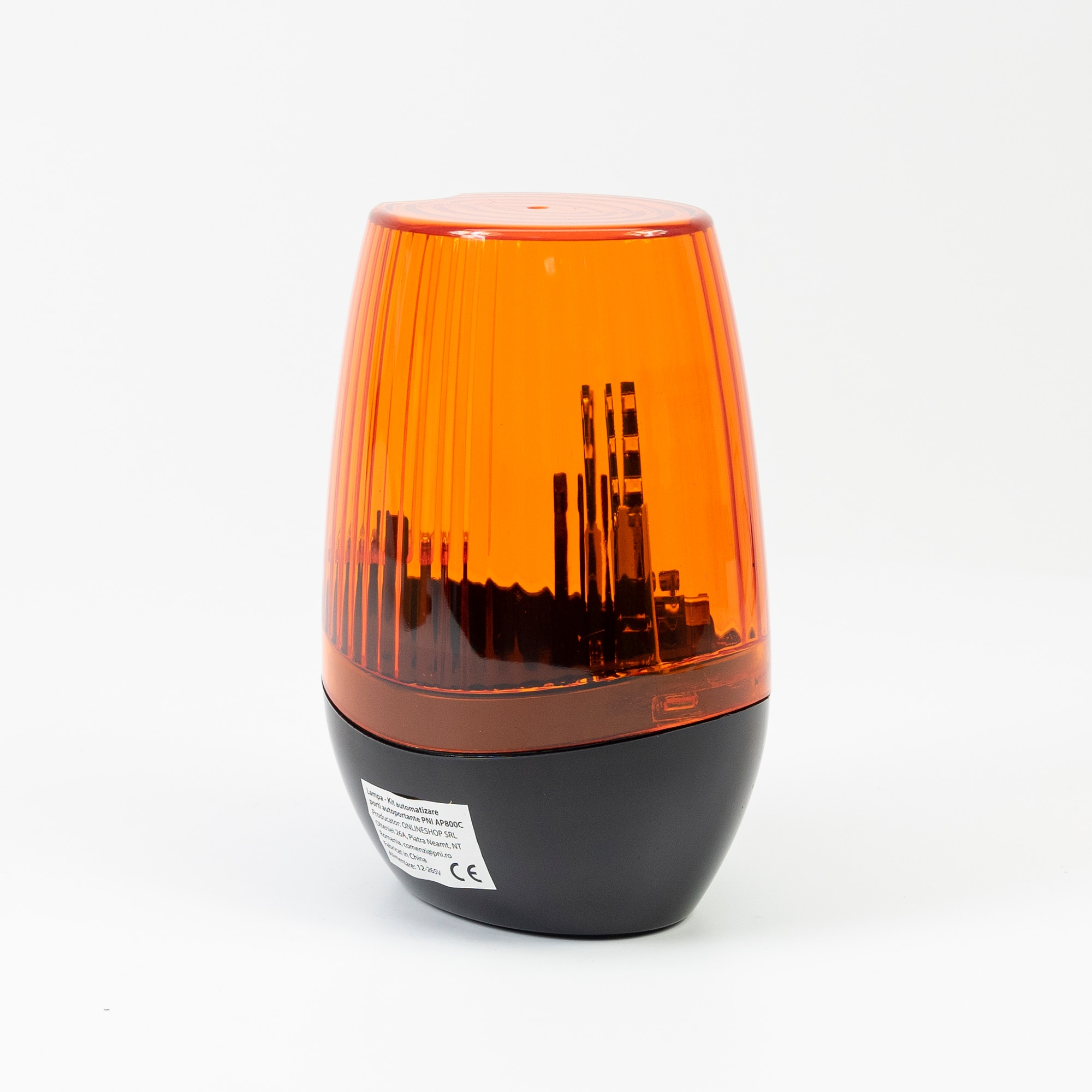 Lampa avertizare deschidere PNI LMP130, LED, 12-265V, intermitenta, pentru porti autoportante ...