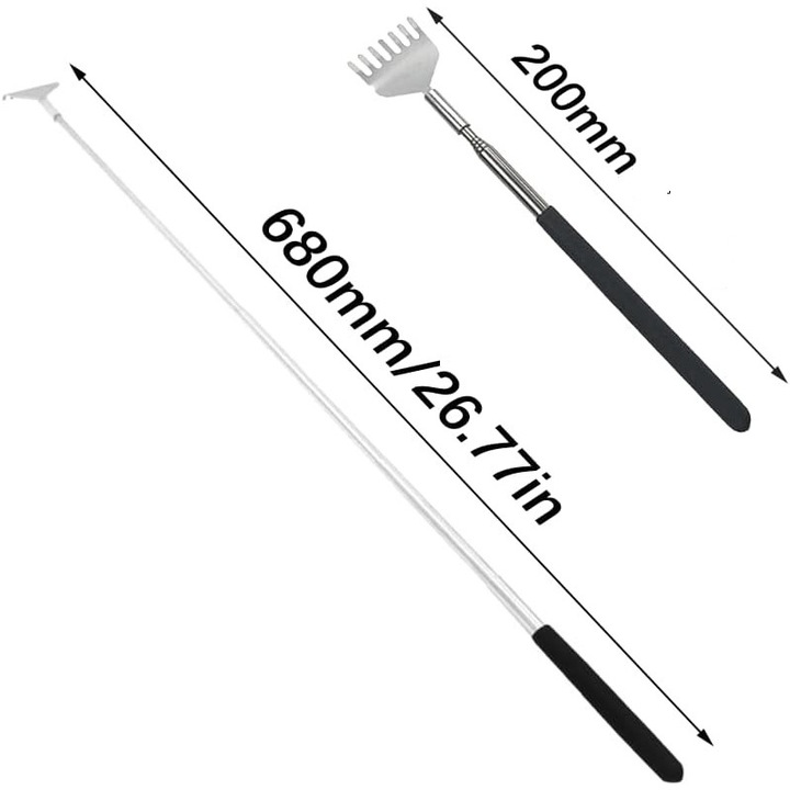 Scarpinator pentru spate telescopic Jes Collection, de la 20 la 68 cm ...