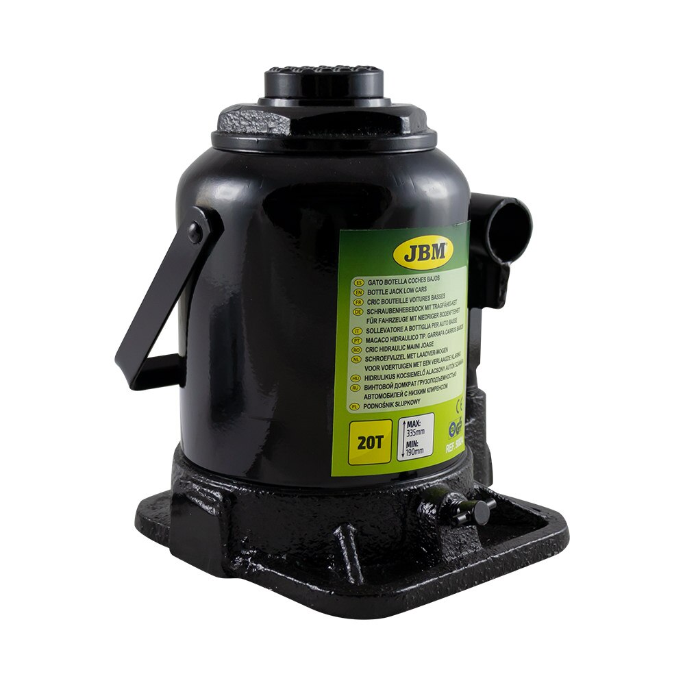 Cric hidraulic 20T, pentru masini joase, culoare negru - eMAG.ro