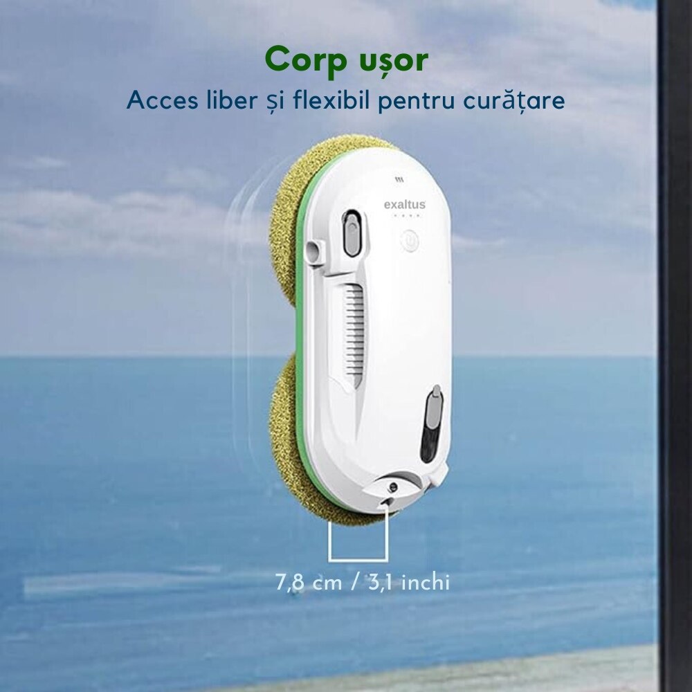 Robot curatare geamuri inteligent, Exaltus®, spalarea suprafetelor de ...