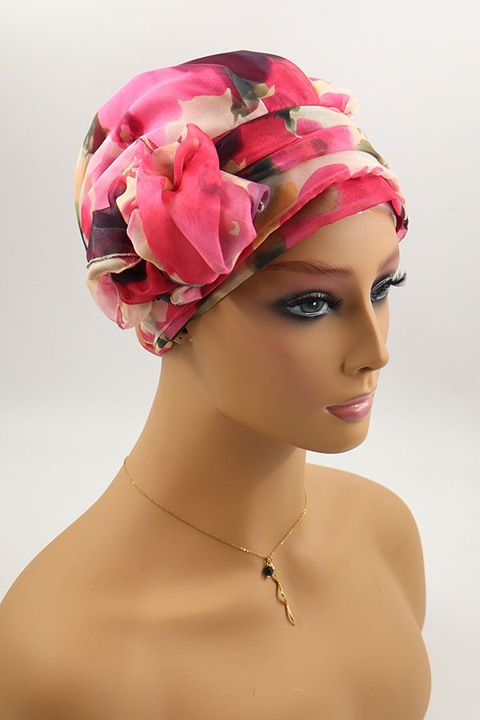 Turban sal Amelia sifon de matase K/3 rosu - eMAG.ro