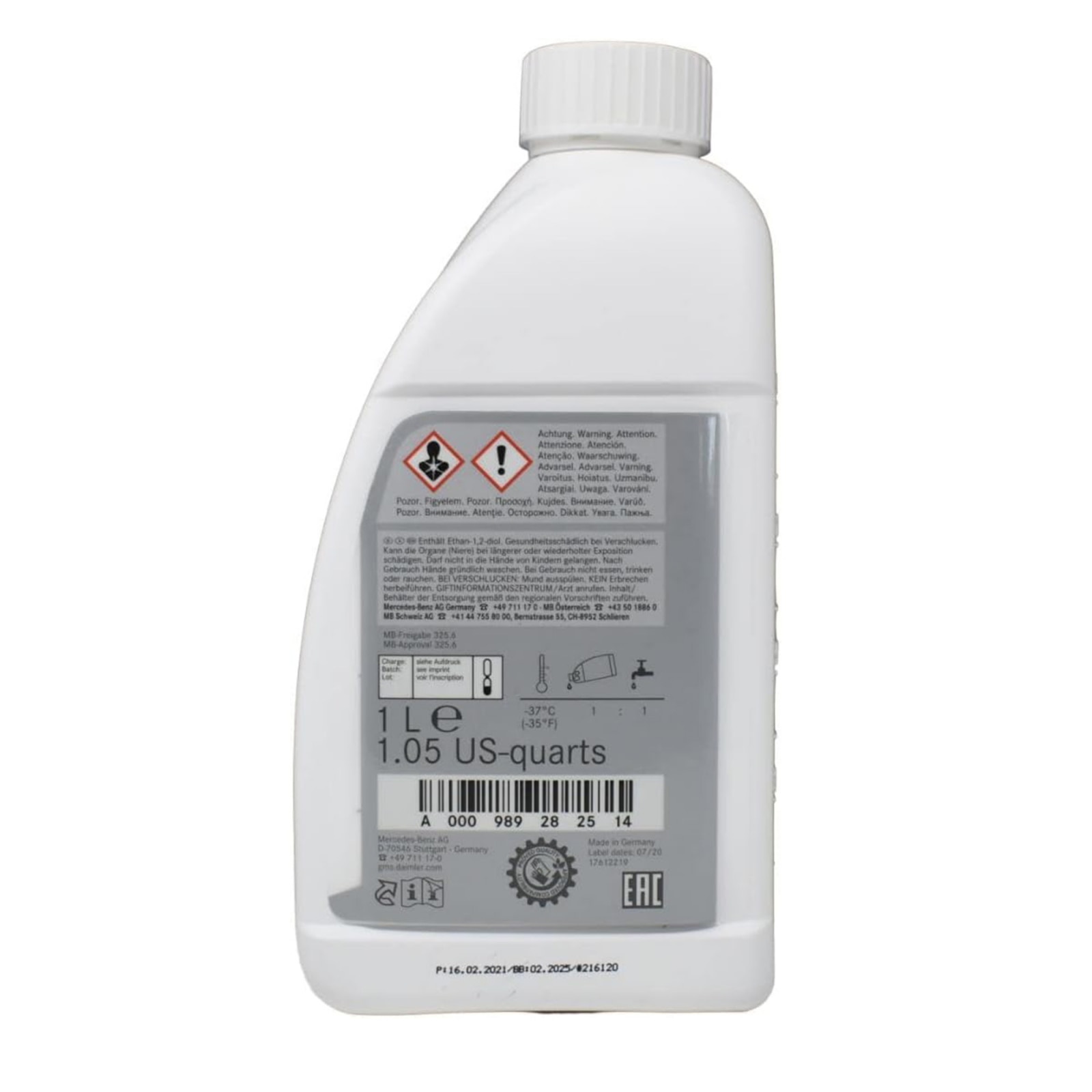 Antigel concentrat Mercedes MB 325.6 roz 1 litru - eMAG.ro