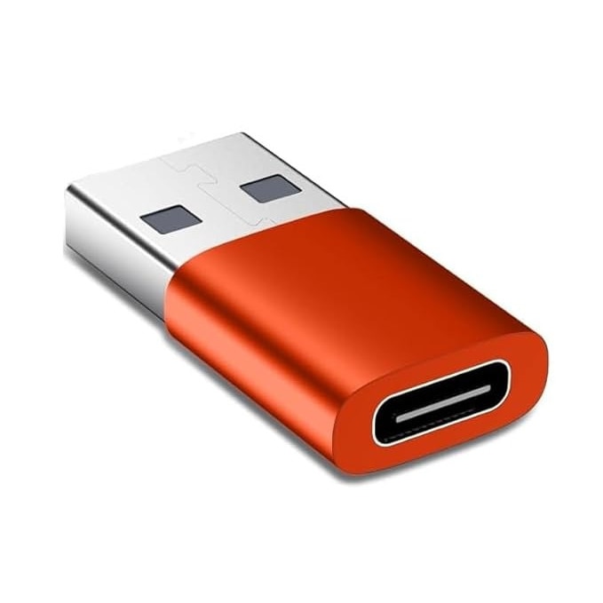 Adaptor mini USB tip C la USB, viteza rapida de transfer - Rosu ...