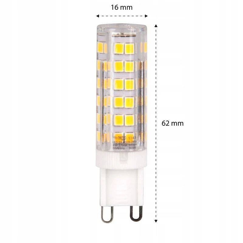 Bec LED G9 SMD, MasterLED, 8W, lumina neutra 4000K, 500 lm, unghi ...