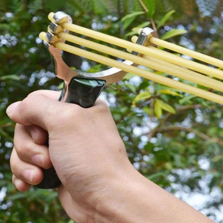 Prastie Profesionala MRG M1021, de Vanatoare cu Bile, 3 Corzi Latex ...