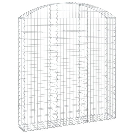 Cos decorativ gabion, Zakito Europe, 150x30x160/180cm, argintiu - eMAG.ro