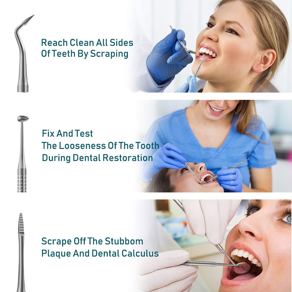 Set Instrumentar Stomatologie, Inox, 9 buc, Argintiu - eMAG.ro