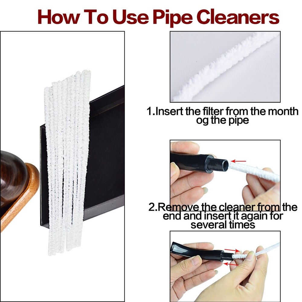 Pipa de fumat, Lemn Abanos, 10 filtre, Maro - eMAG.ro