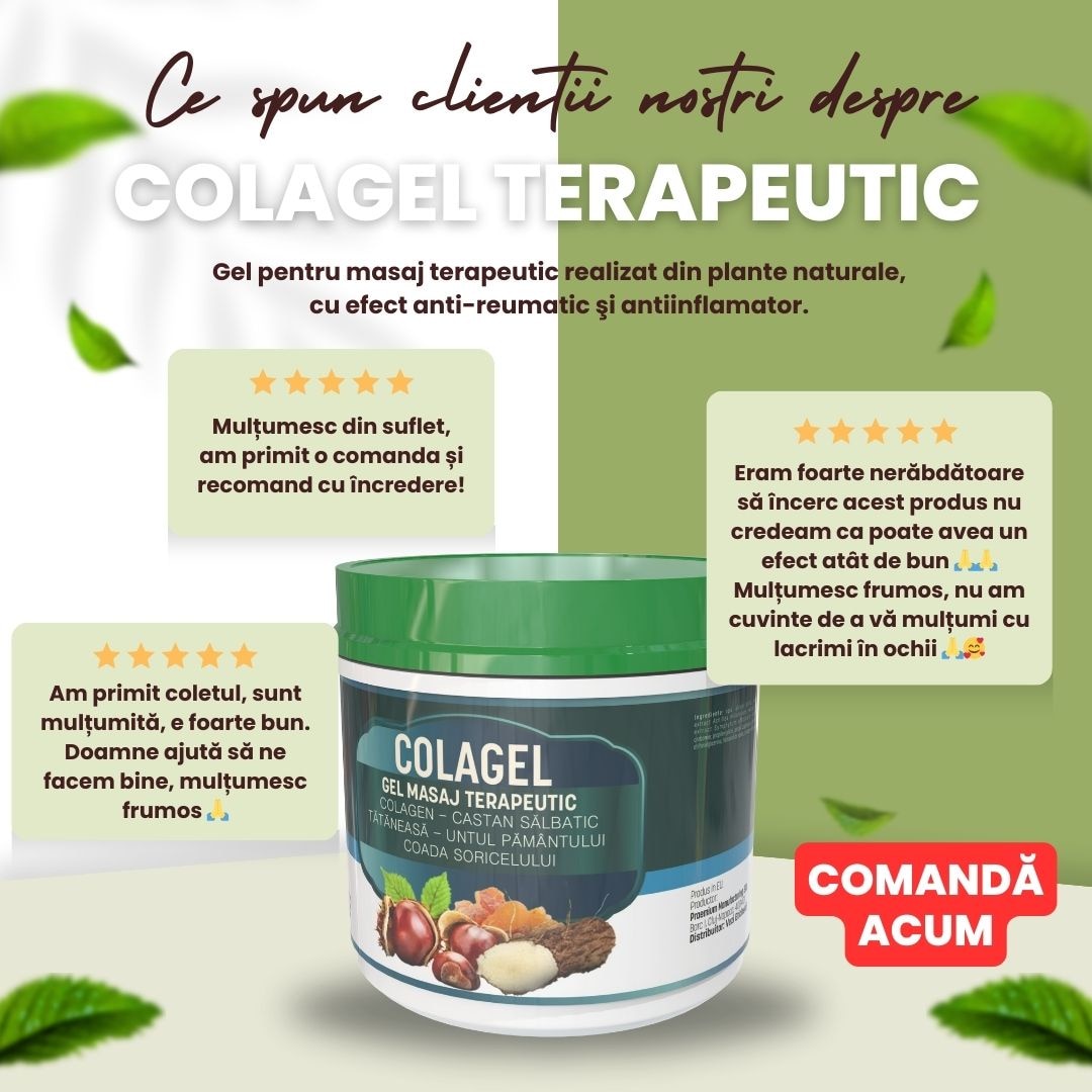 Colagel, Gel Masaj Terapeutic 275ml – Pentru Dureri Articulare ...