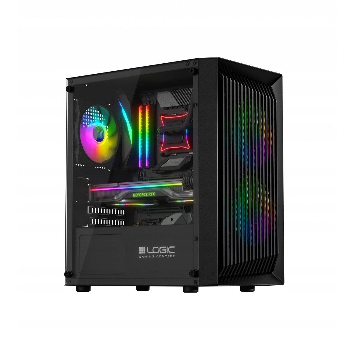 Carcasa Logic Atos ARGB Mini Tower - eMAG.ro