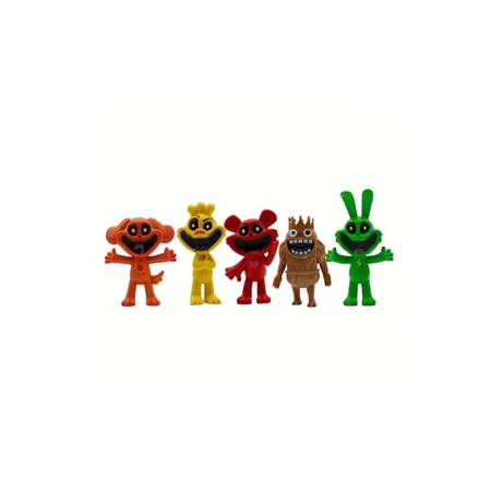 Set 5 Figurine, Smiling Critters, multicolor, 9 cm - eMAG.ro