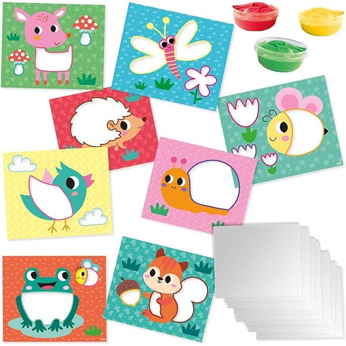 Set pictura pentru copii, SES Creative, Hartie, 1+ani, Multicolor - eMAG.ro