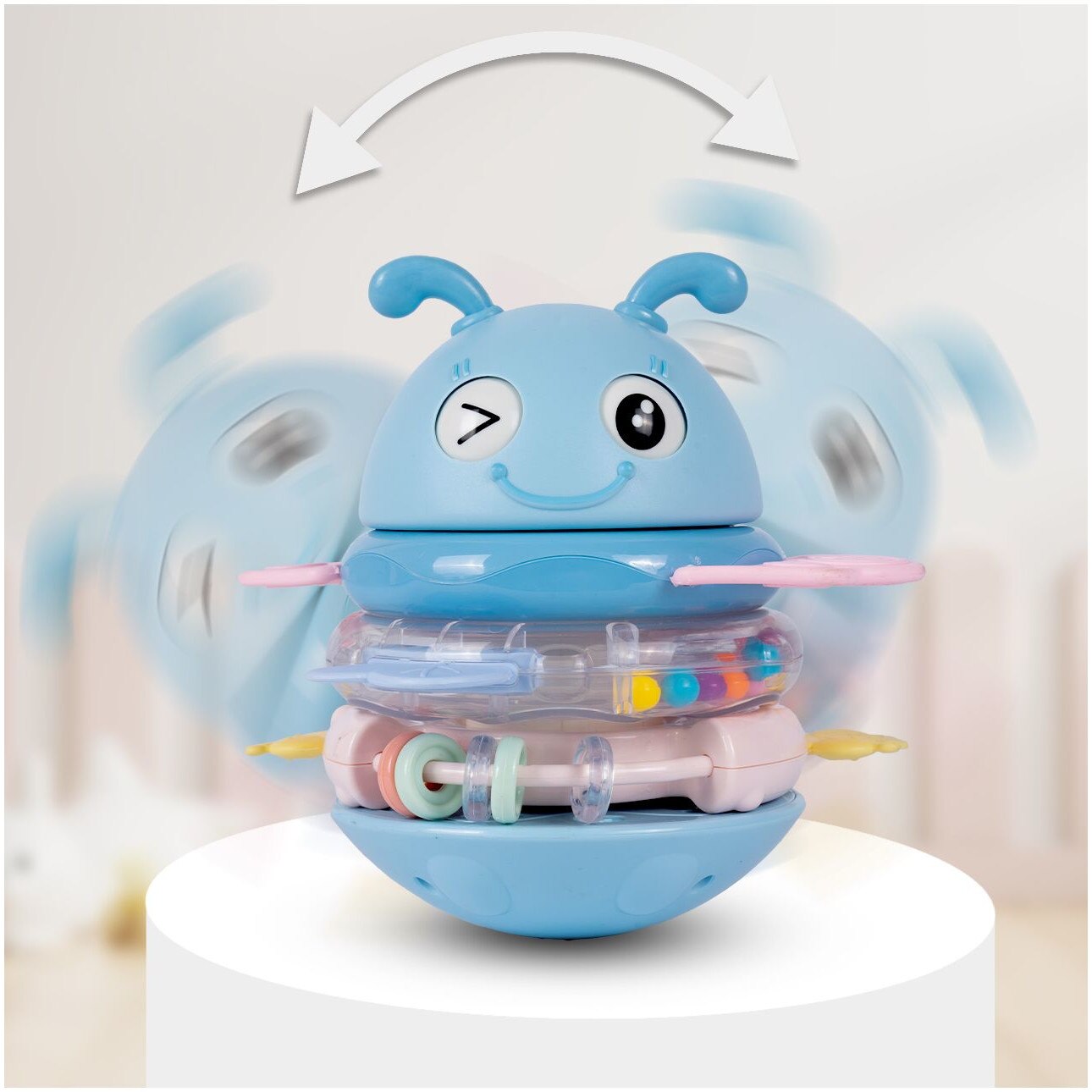 Jucarie interactiva senzoriala cu functii de dentitie si melodii ...