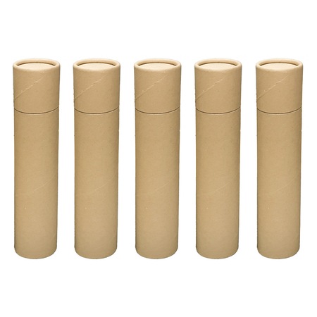 Set 5 x tub carton cu capac detsabil, diametru 5cm, inaltime 25cm - eMAG.ro