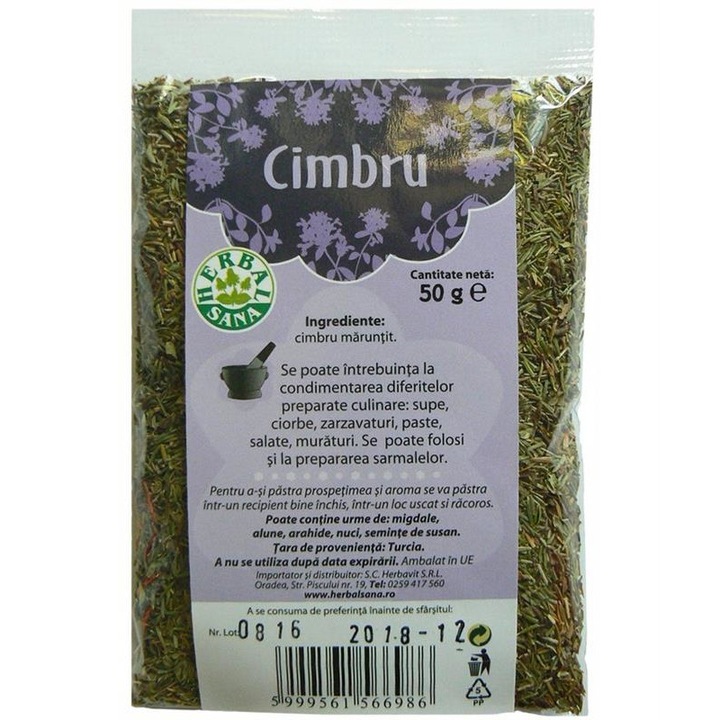 Condiment Cimbru 50gr Herbavit - eMAG.ro