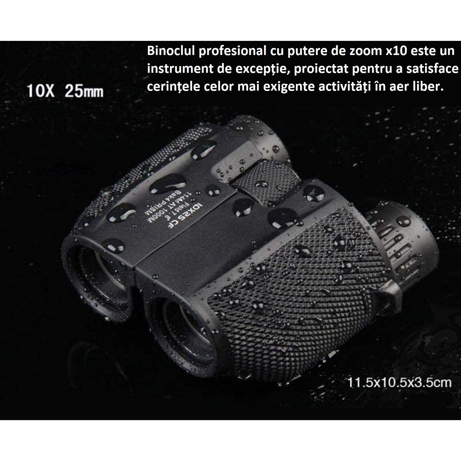 Professzionális távcső, Zoom Power x 10, Víz- és nedvességálló ...
