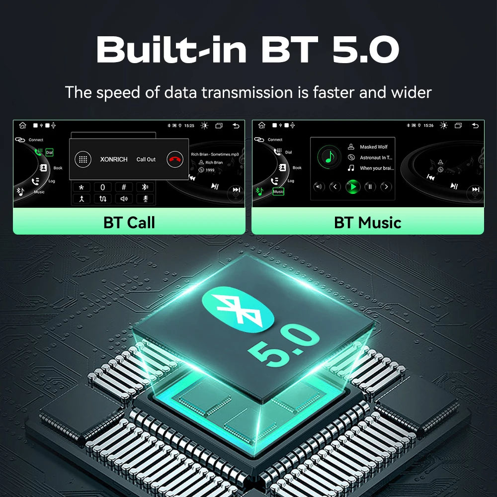 Mp5 lejátszó, Audi Q5-höz, 4GB, 64GB, 8 magos, balkormányos, 2Din, USB ...