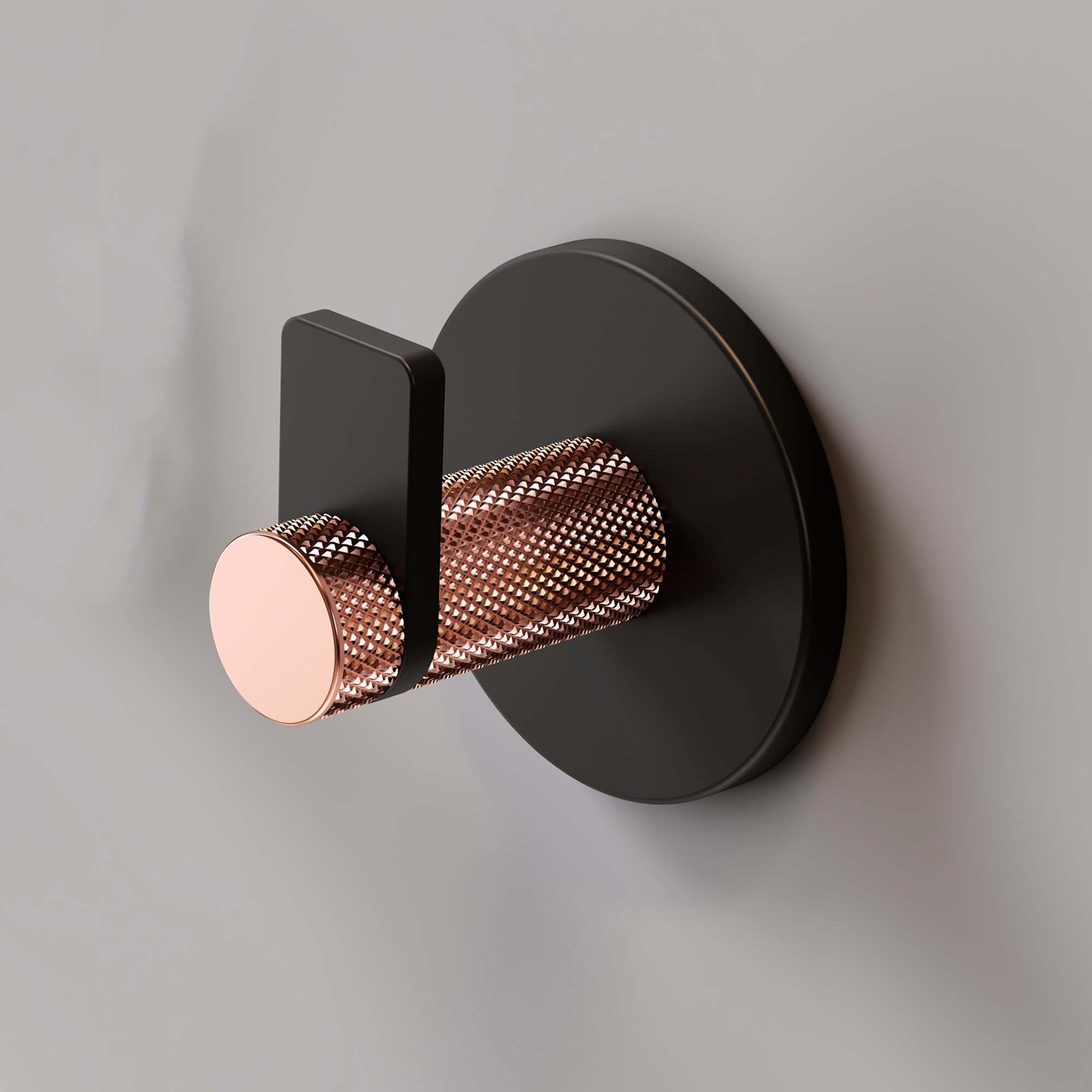 Cuier baie prosop Aquasanit Astral, finisaj negru/cupru - eMAG.ro