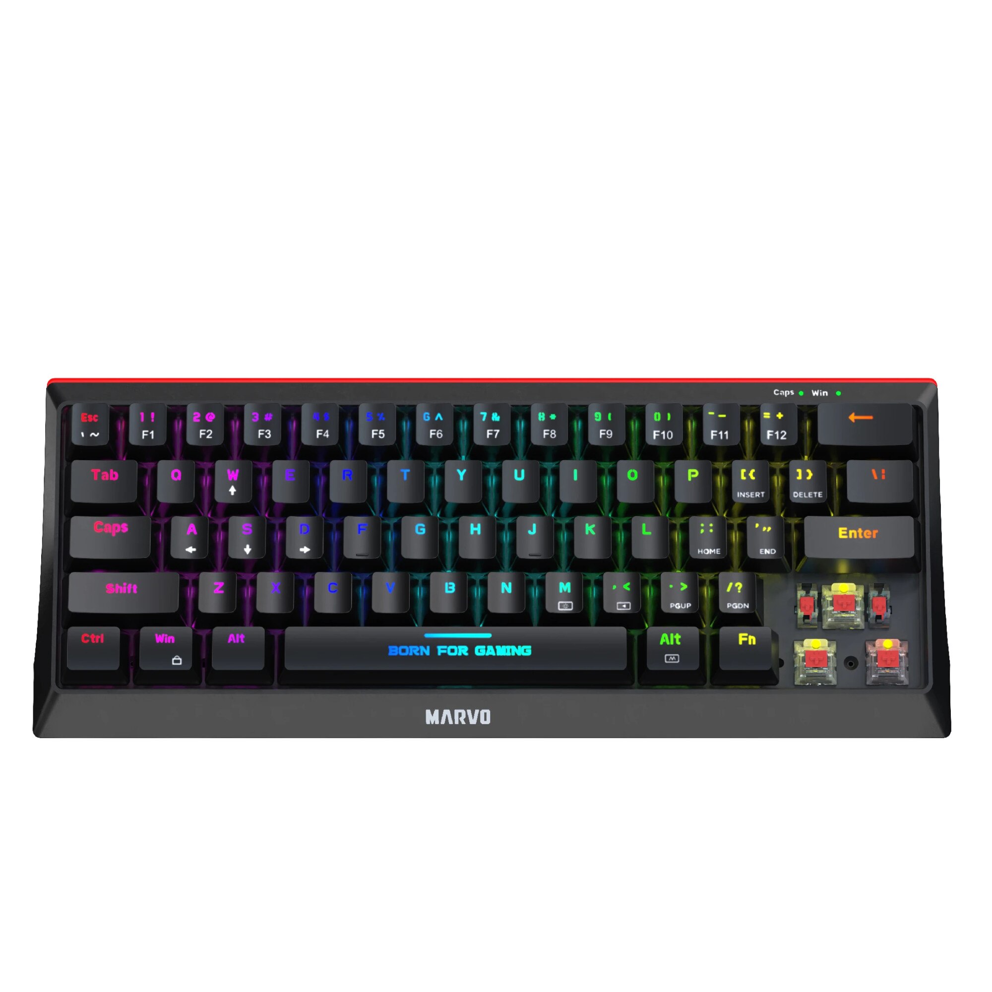 Клавиатура Marvo геймърска клавиатура Gaming Mechanical keyboard 61 ...