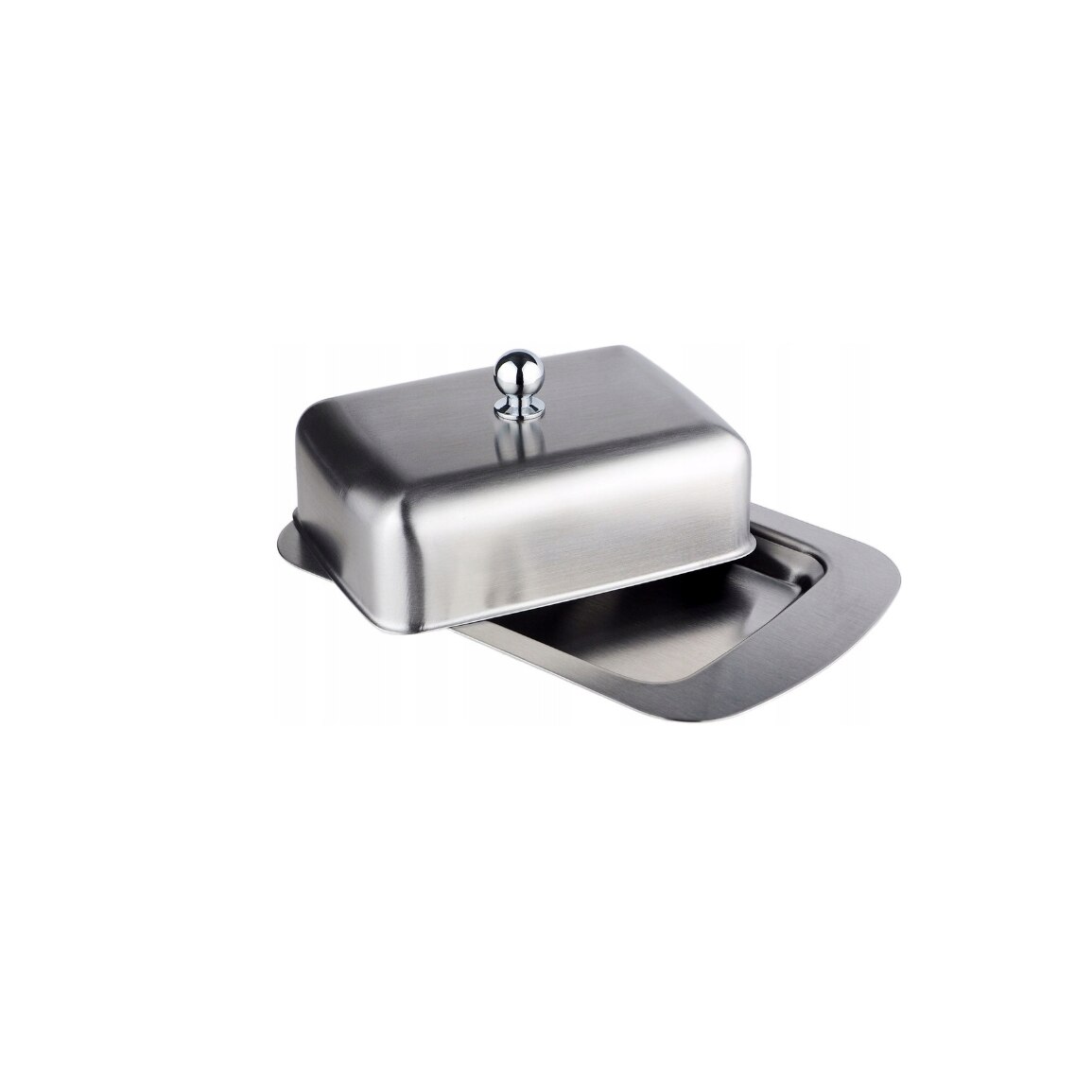 Untiera din inox, cu capac, 19x12, 5x1cm, cutie pentru unt, Kinghoff ...