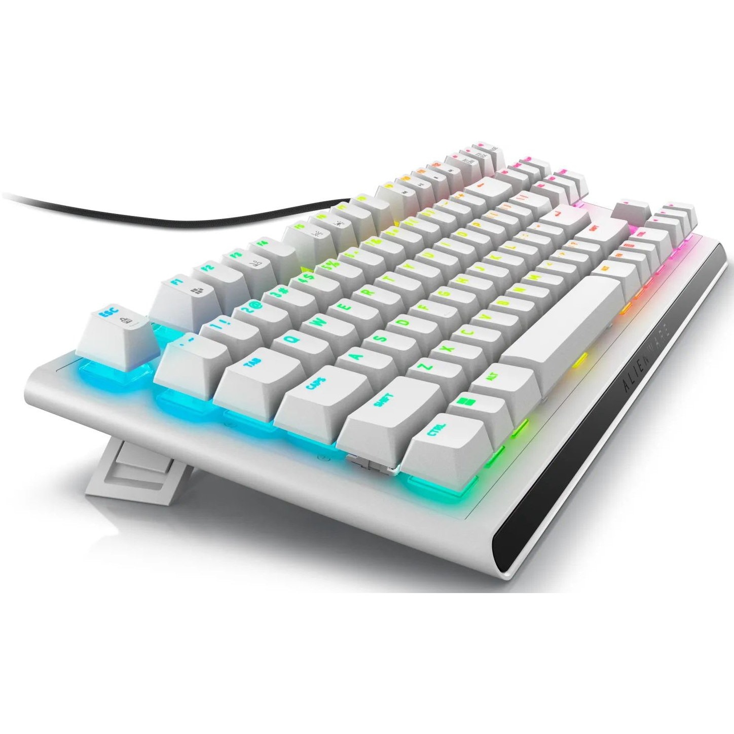 Tastatura, Alienware, Tenkeyless AW420K, Alb, USB - eMAG.ro