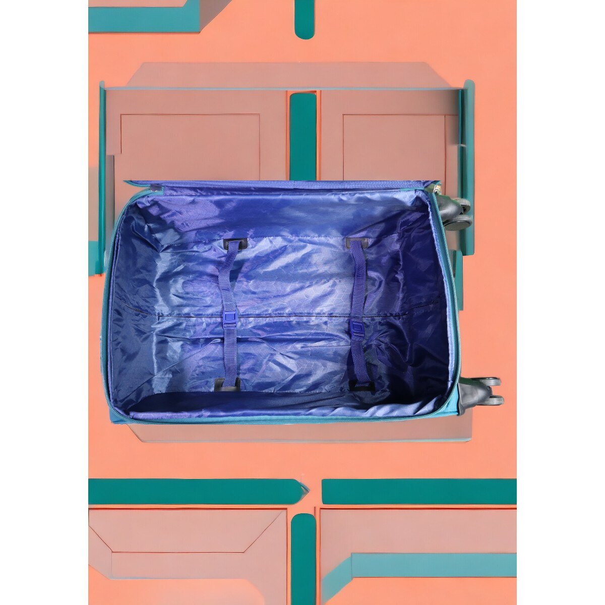 Trolere set B-001, 3 dimensiuni 20", 24", 28", 4 roti pivotante, green ...