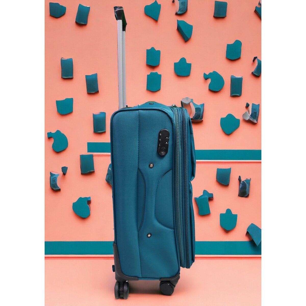 Trolere set B-001, 3 dimensiuni 20", 24", 28", 4 roti pivotante, green ...