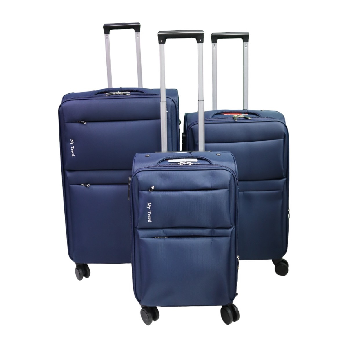 Trolere set B-001, 3 dimensiuni 20", 24", 28", 4 roti pivotante, blue ...