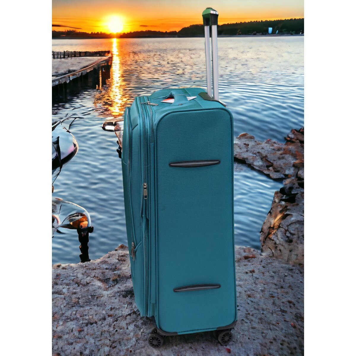Set De Trolere My Travel B539, 3 dimensiuni 20", 24", 28" green - eMAG.ro