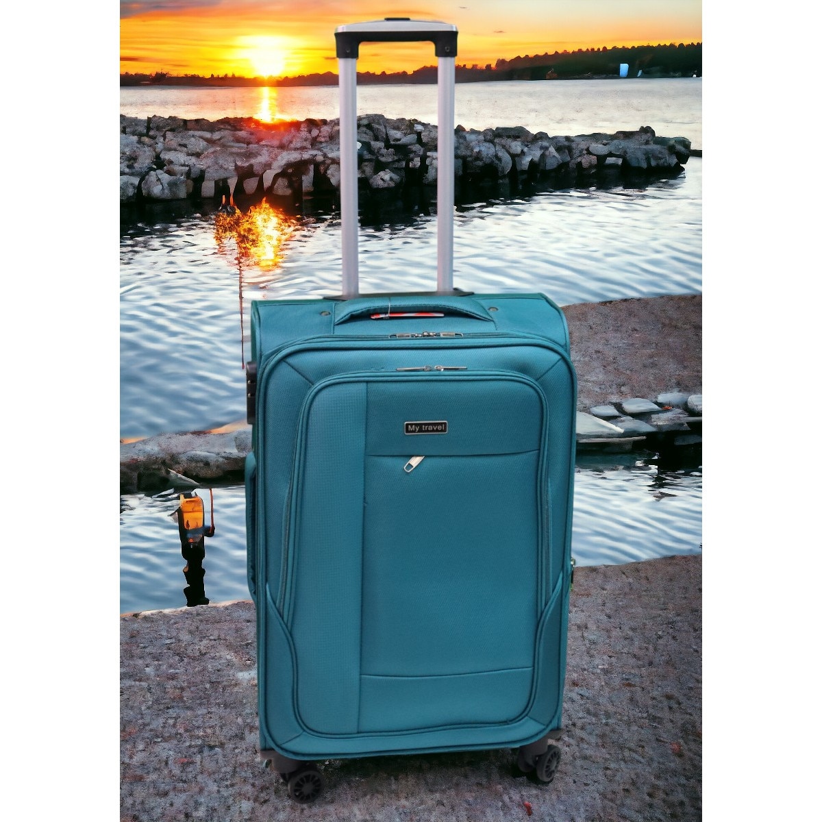 Set De Trolere My Travel B539, 3 dimensiuni 20", 24", 28" green - eMAG.ro