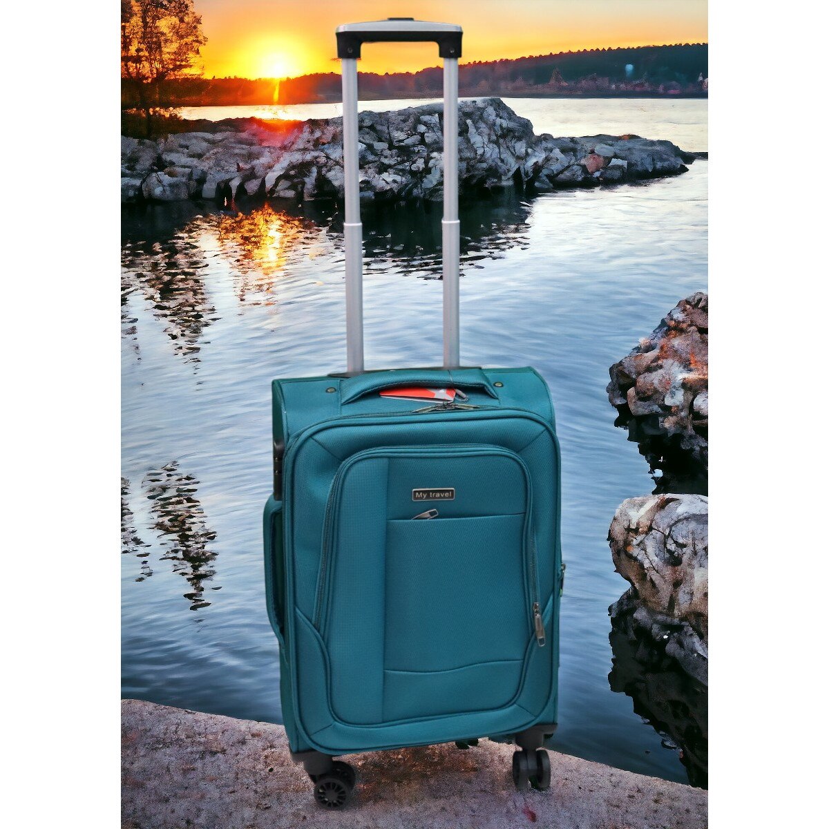 Set De Trolere My Travel B539, 3 dimensiuni 20", 24", 28" green - eMAG.ro