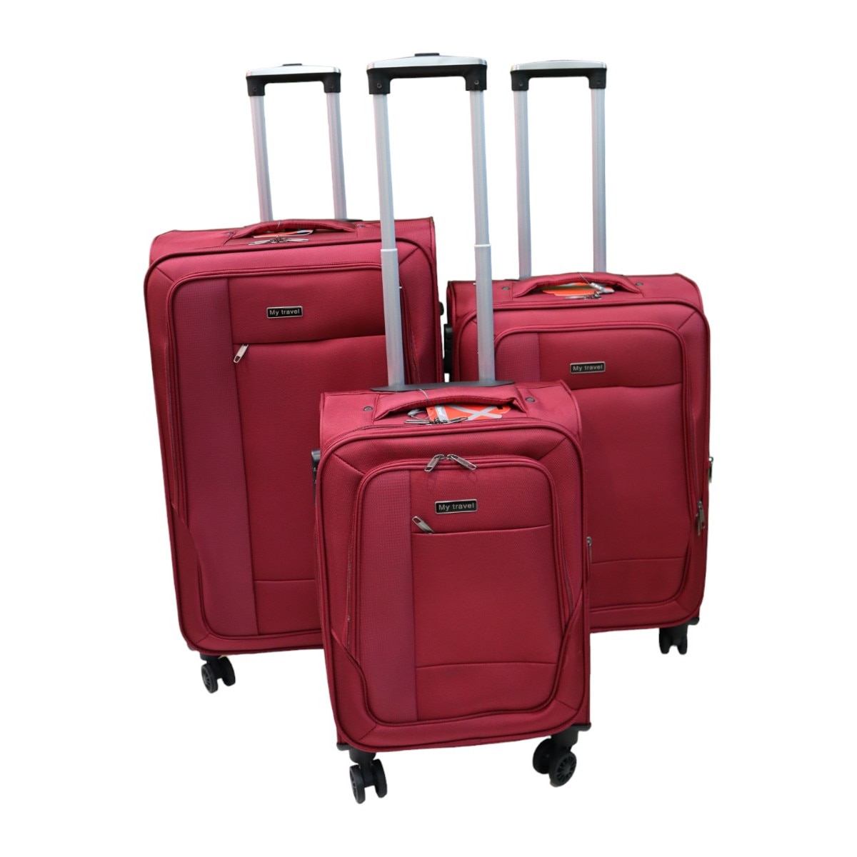 Set De Trolere My Travel B539, 3 dimensiuni 20", 24", 28" red - eMAG.ro