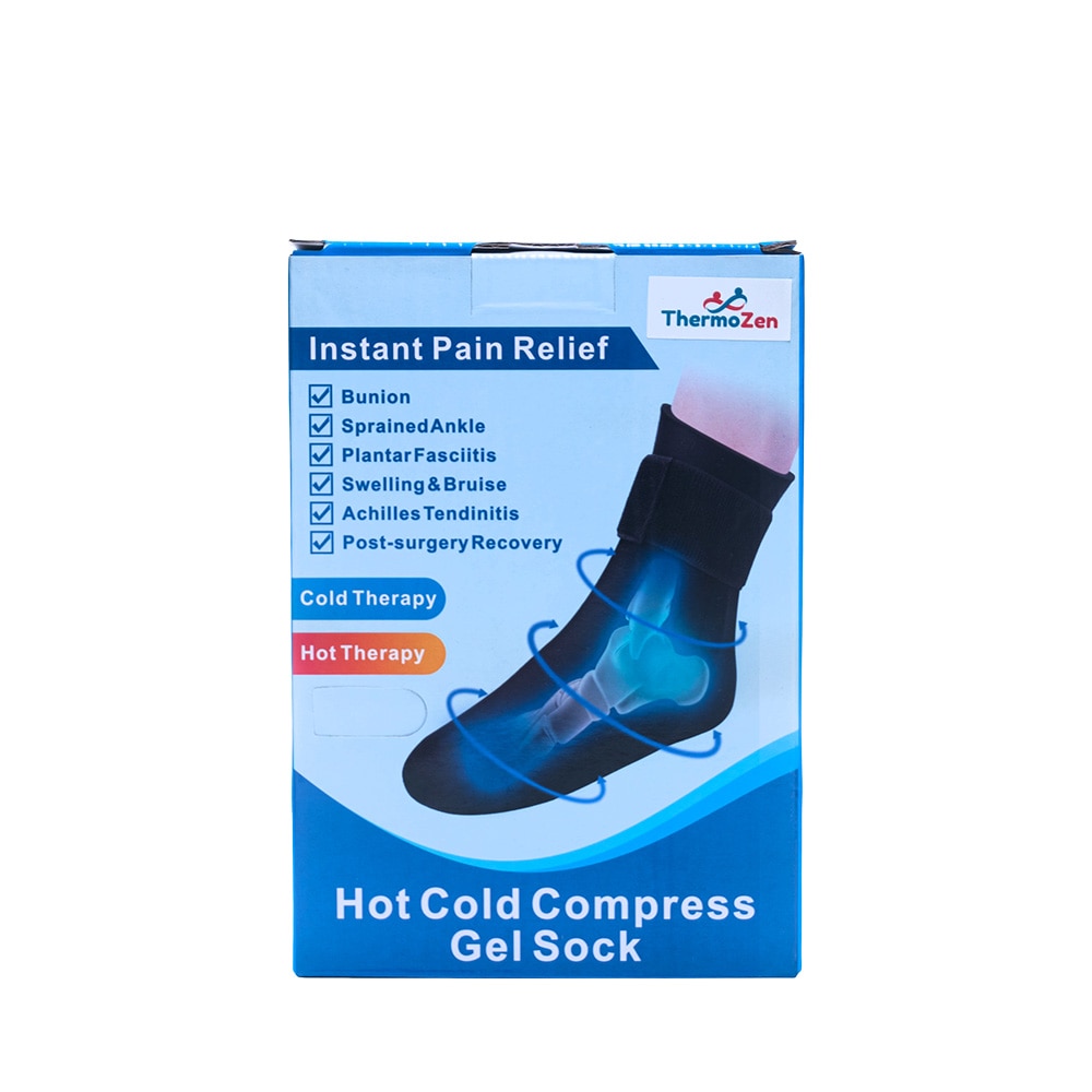 Soseta compresa cu gel THERMOZEN®, pentru terapie cald-rece, ideala ...