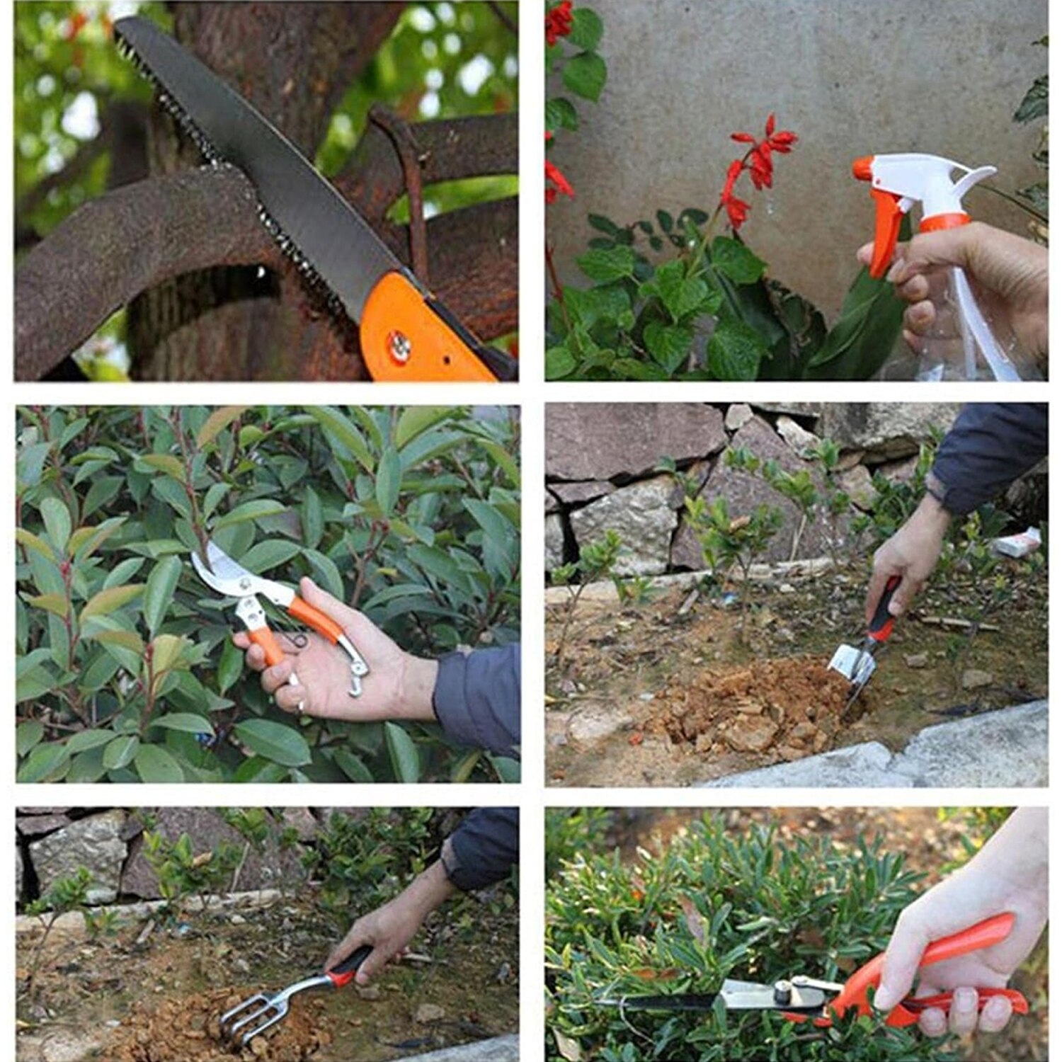 Set 10 scule de gradina, Goxawee, G4415 - eMAG.ro