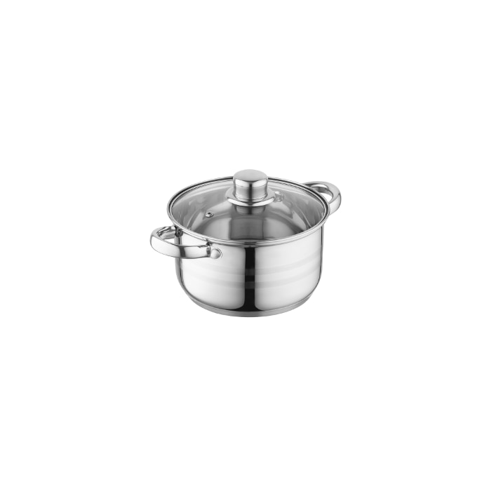 Set oale din inox, 2l, 3l, cu capac, cratita de 1.5l, 5 piese, Stark ...