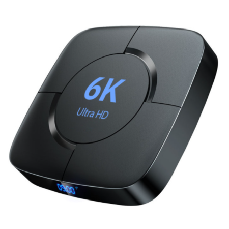 Мултимедиен плейър TV box, Android 10.0, 6K, 2.4G/5G Dual Wi-Fi, 6K ...
