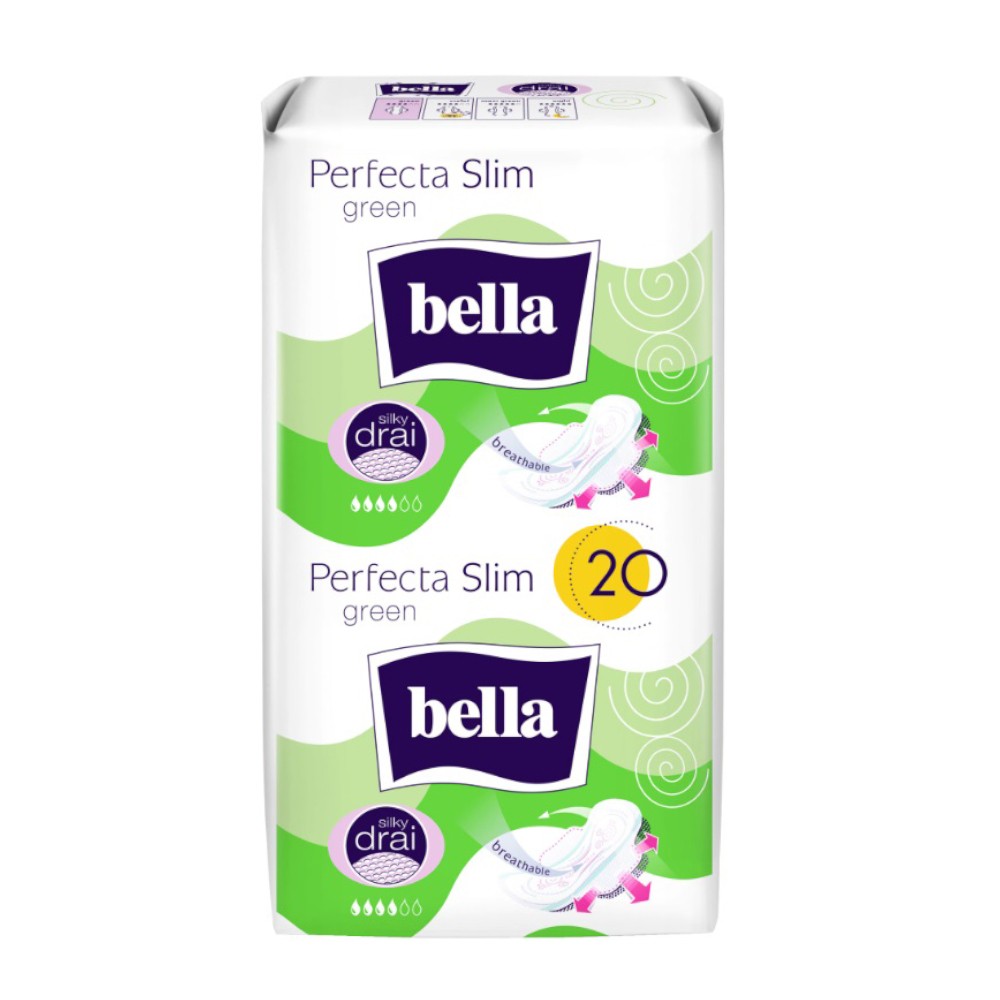 Set 4 x 20 Absorbante Bella Perfecta Slim Green Silk Drai - eMAG.ro