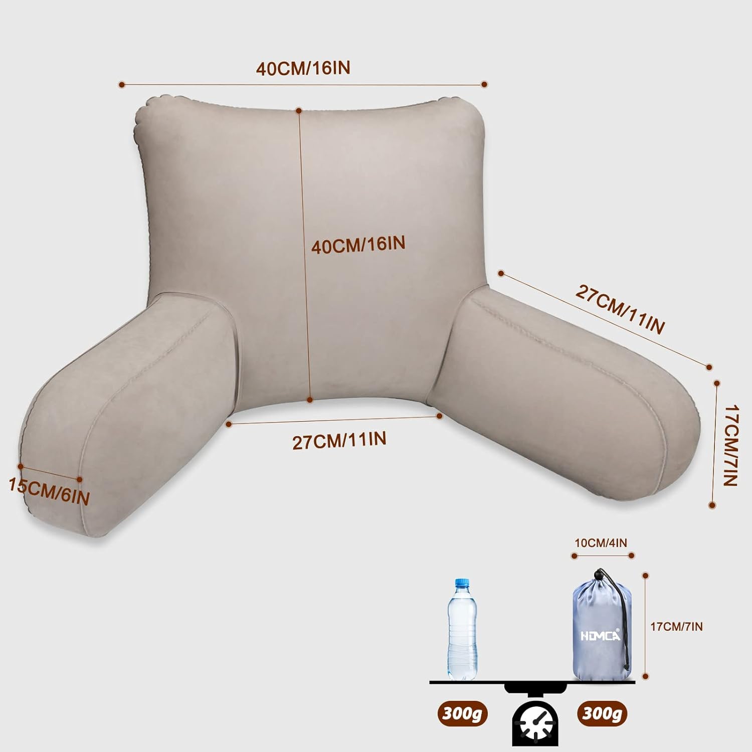 Perna pentru Citit cu Cotiere, Homca, 40 x 27 x 17 cm - eMAG.ro