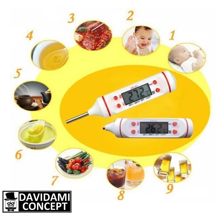 Termometru Alimentar cu Afisaj Digital, DAVIDAMI CONCEPT®, pentru ...