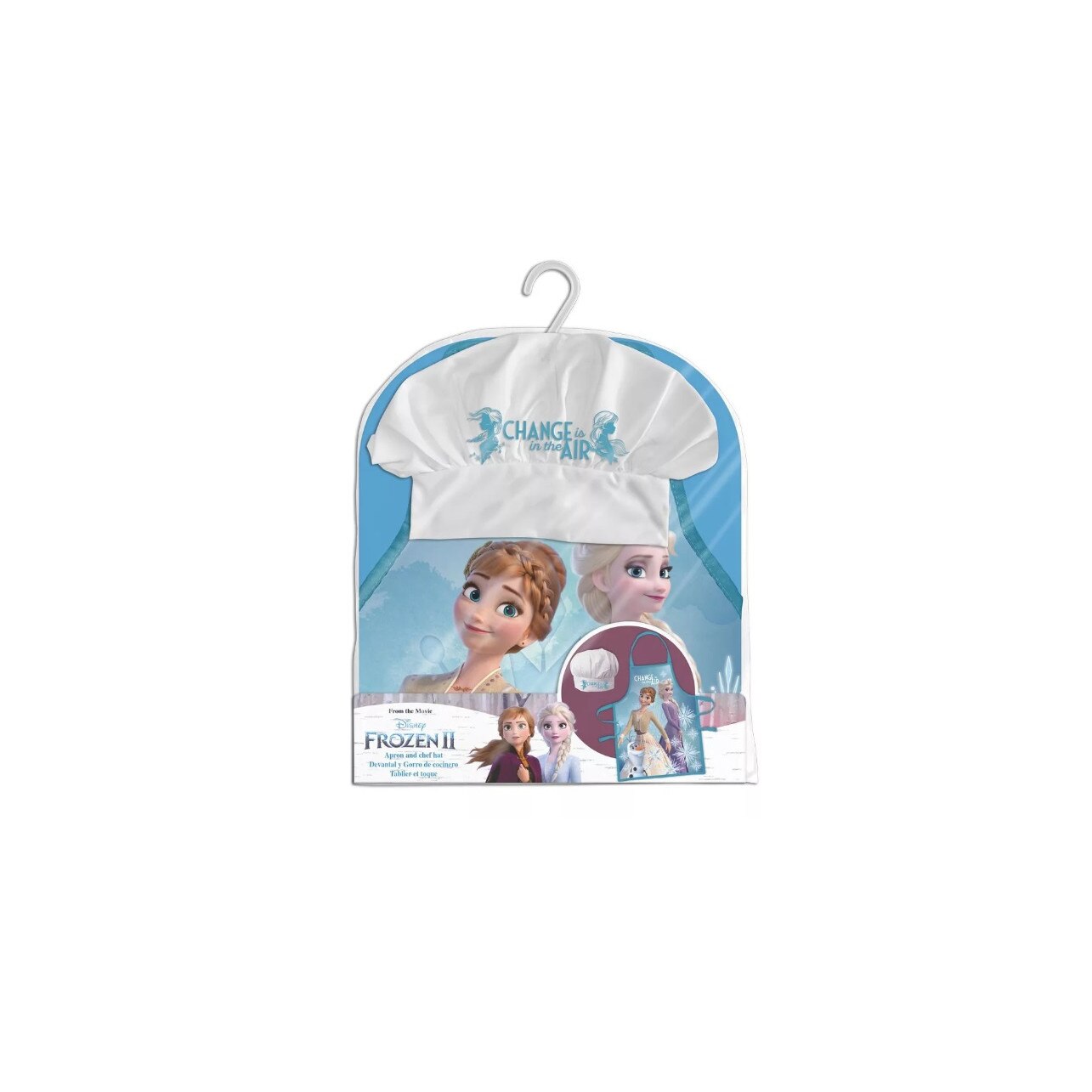 Set sort si boneta copii Frozen II Olaf 2 piese pentru bucatarie - eMAG.ro