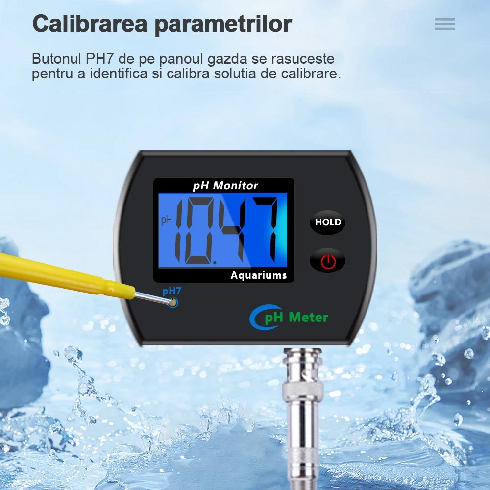 Tester pH Digital, oein, pentru apa potabila, acvarii, negru - eMAG.ro