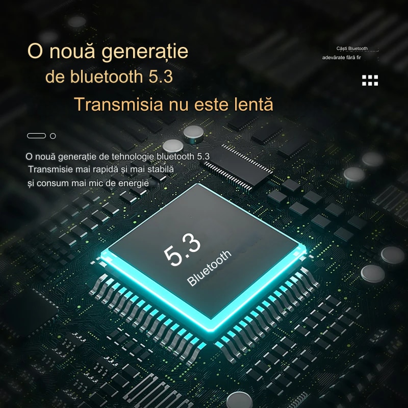 Casti Smart M90 PRO, V5.3 BT Wireless, Touch, Display Digital, Functie ...