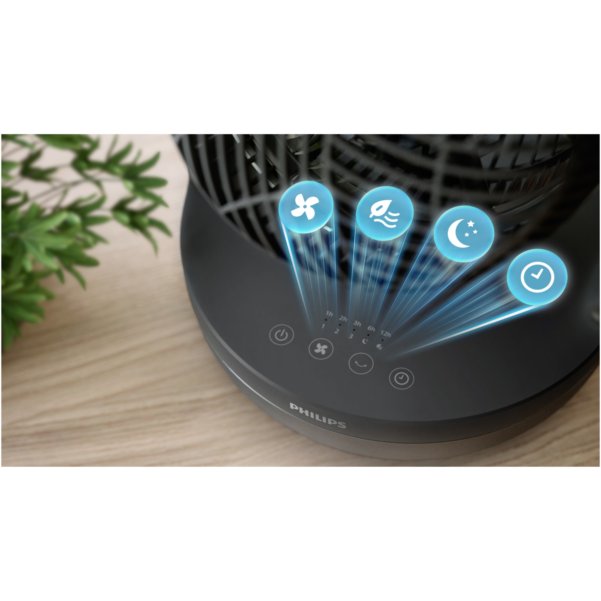 Ventilator de masa Philips CX3050/01, 28W, 3 setari de viteza, Mod ...