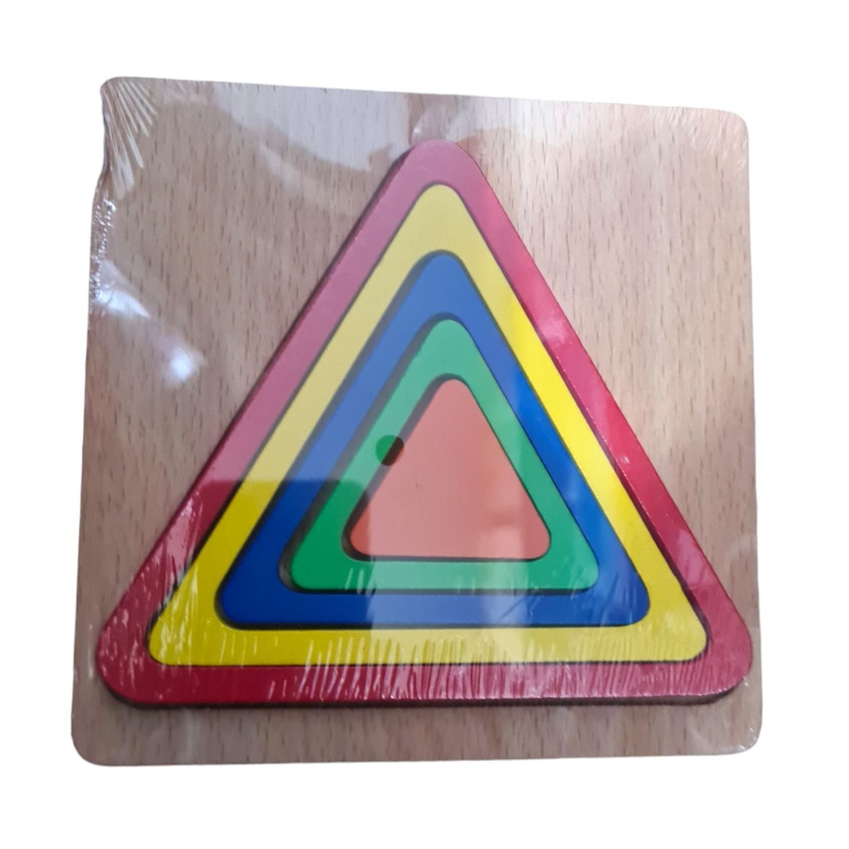 Puzzle 3D cu 5 piese, Forme geometrice Triunghi - eMAG.ro